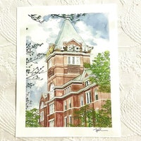 Tech Tower at Georgia Tech Watercolor Print - Etsy
