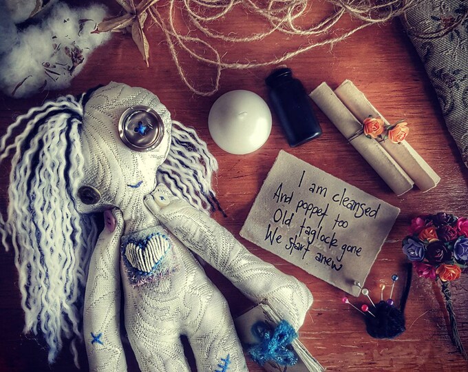 Adopt a Poppet! This Creepy Cute Voodoo Doll, Spell Doll is Handmade ...