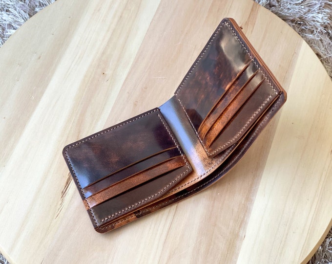 Full Shell Cordovan Leather Wallet. Rocado Shell Cordovan Bifold ...