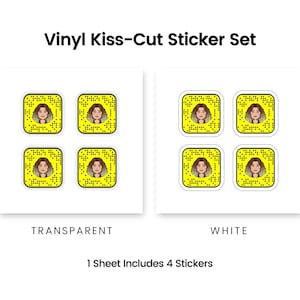 Custom Snapchat Bitmoji Snapcode QR Scan Stickers - Premium Vinyl Kiss ...