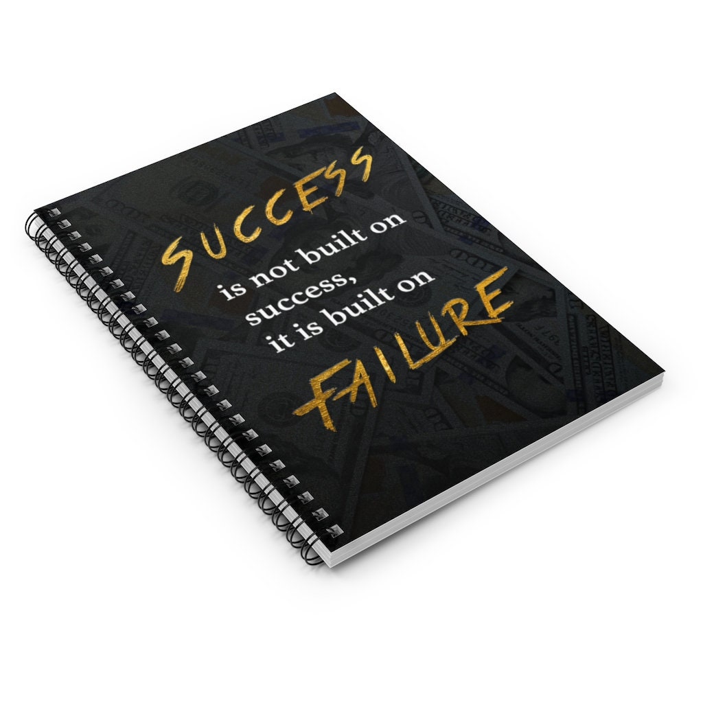 Success is Built on Failure Motivational Notebook - Etsy