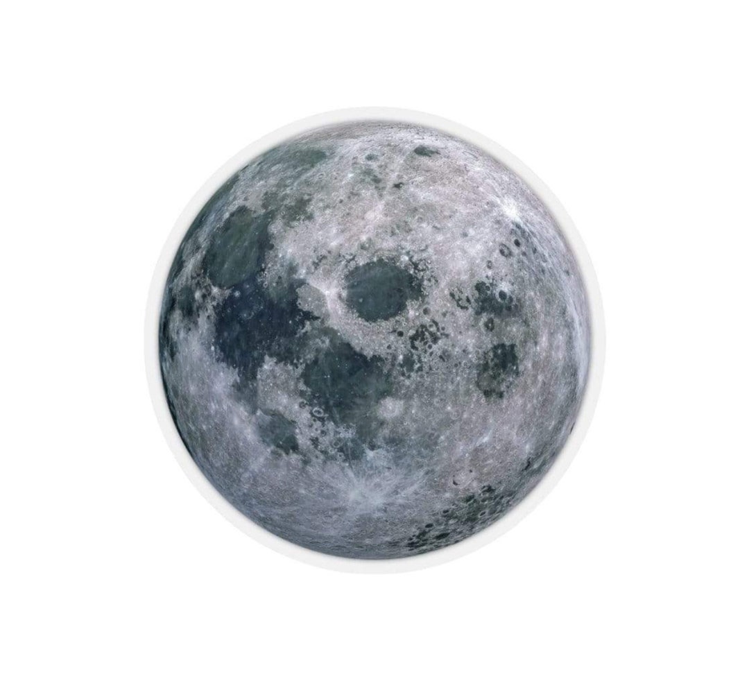 Illuminating Moon Space Sticker - Etsy