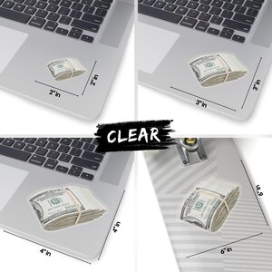 Rubber Banded Money Stack Sticker - Kiss Cut Sticker - Etsy