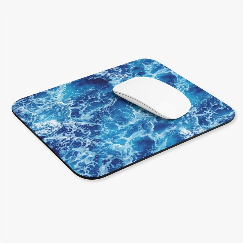 Deep Blue Ocean Water Waves Mousepad - Etsy