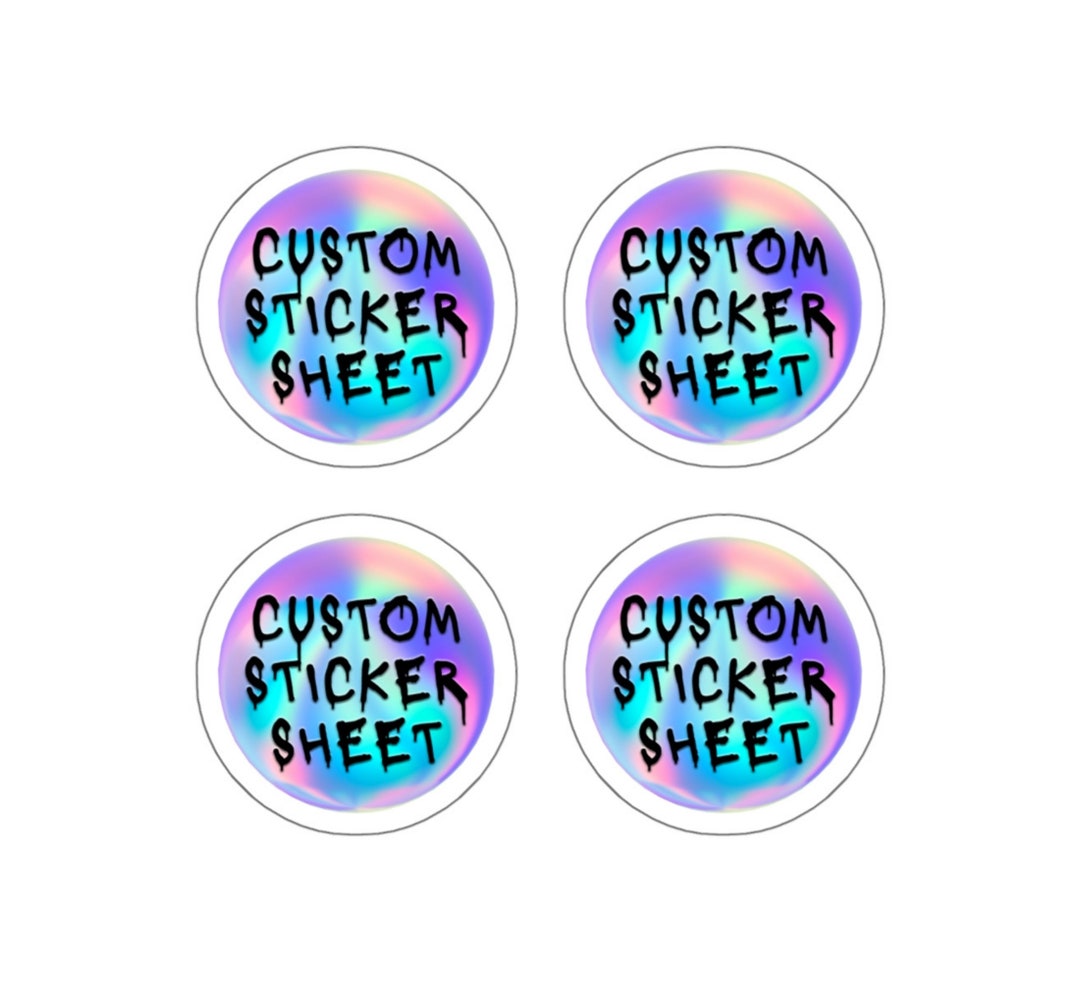 Custom Sticker Sheet - Make Your Own Stickers - Etsy