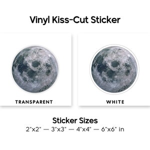 Illuminating Moon Space Sticker - Etsy