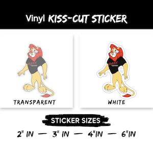 Daren the Lion DARE Program Mascot Kiss-cut Sticker - Etsy