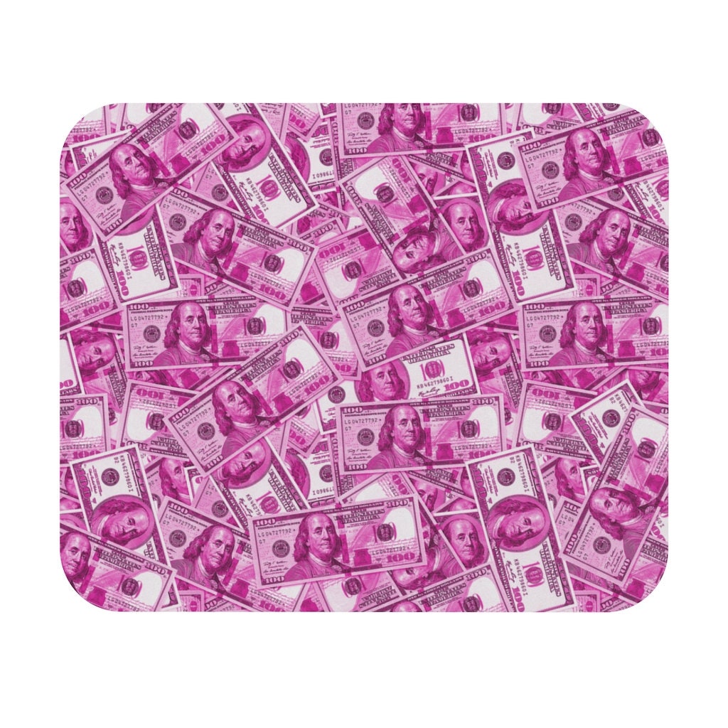 Pink Money Mousepad 100 Dollar Bills Mousepad for Entrepreneurs - Etsy