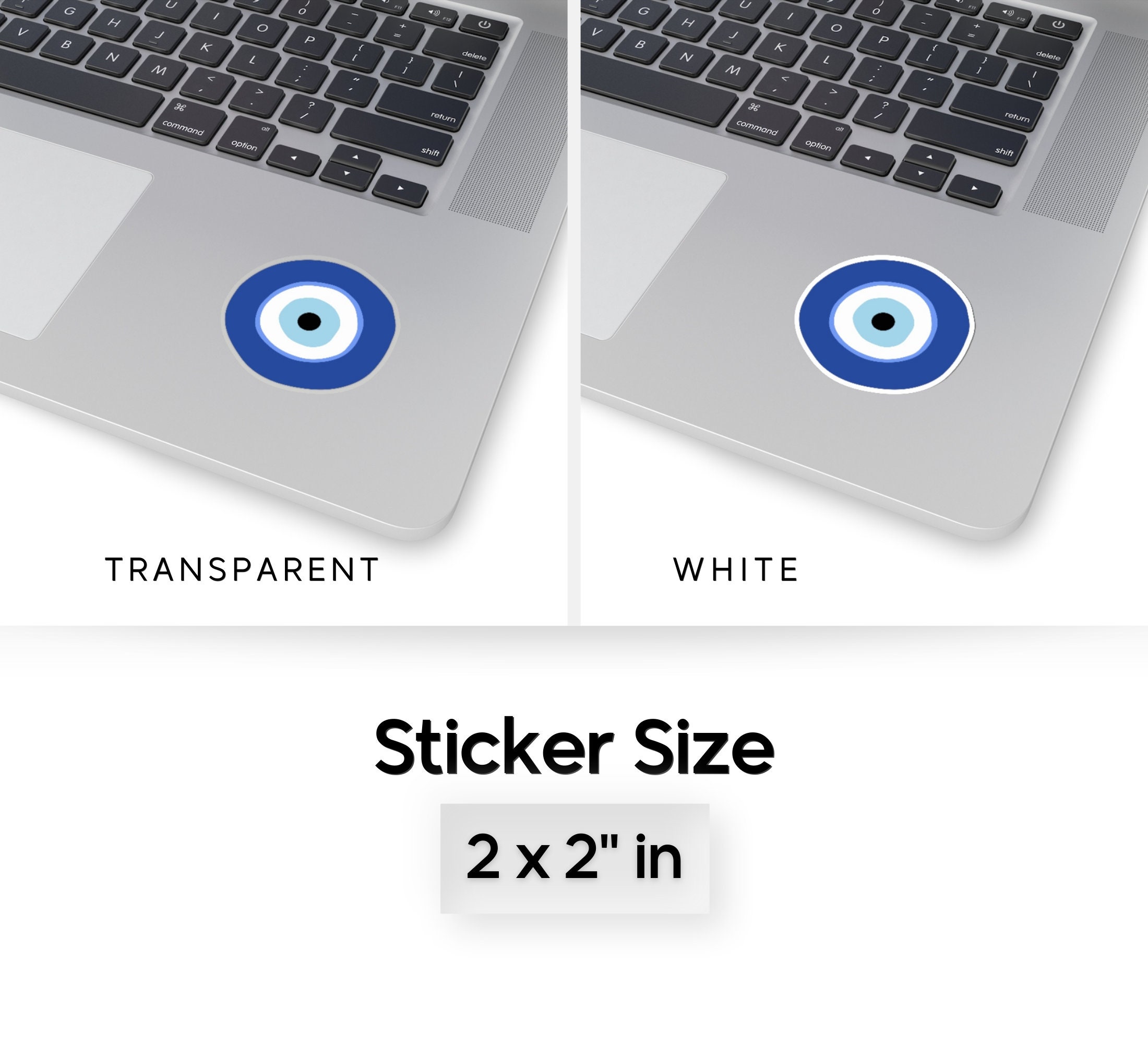 Greek Evil Eye Kiss-cut Sticker - Etsy
