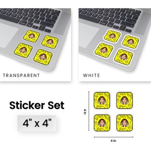 Custom Snapchat Bitmoji Snapcode QR Scan Stickers - Premium Vinyl Kiss ...