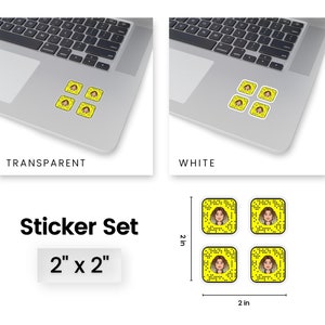Custom Snapchat Bitmoji Snapcode QR Scan Stickers - Premium Vinyl Kiss ...