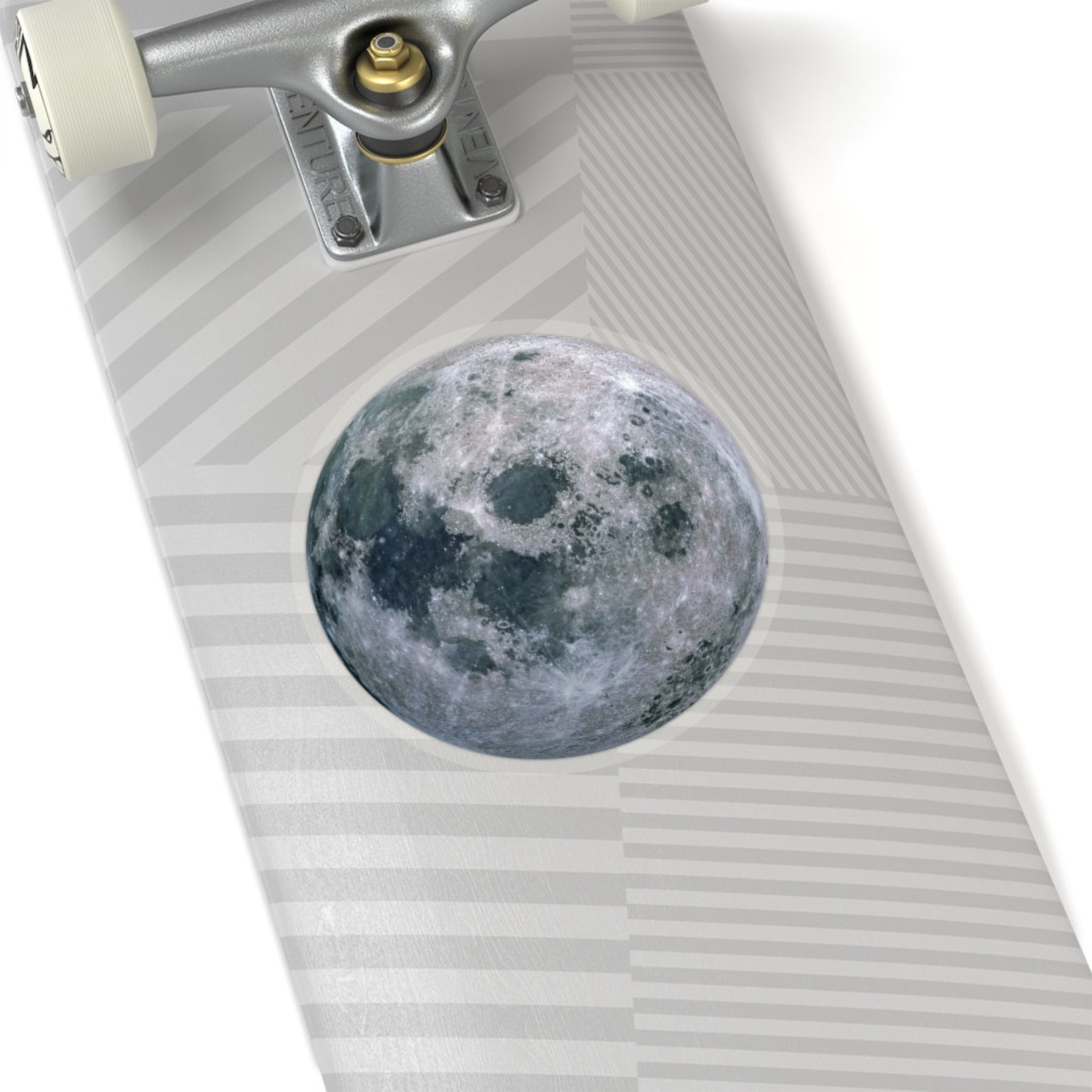 Illuminating Moon Space Sticker | Etsy