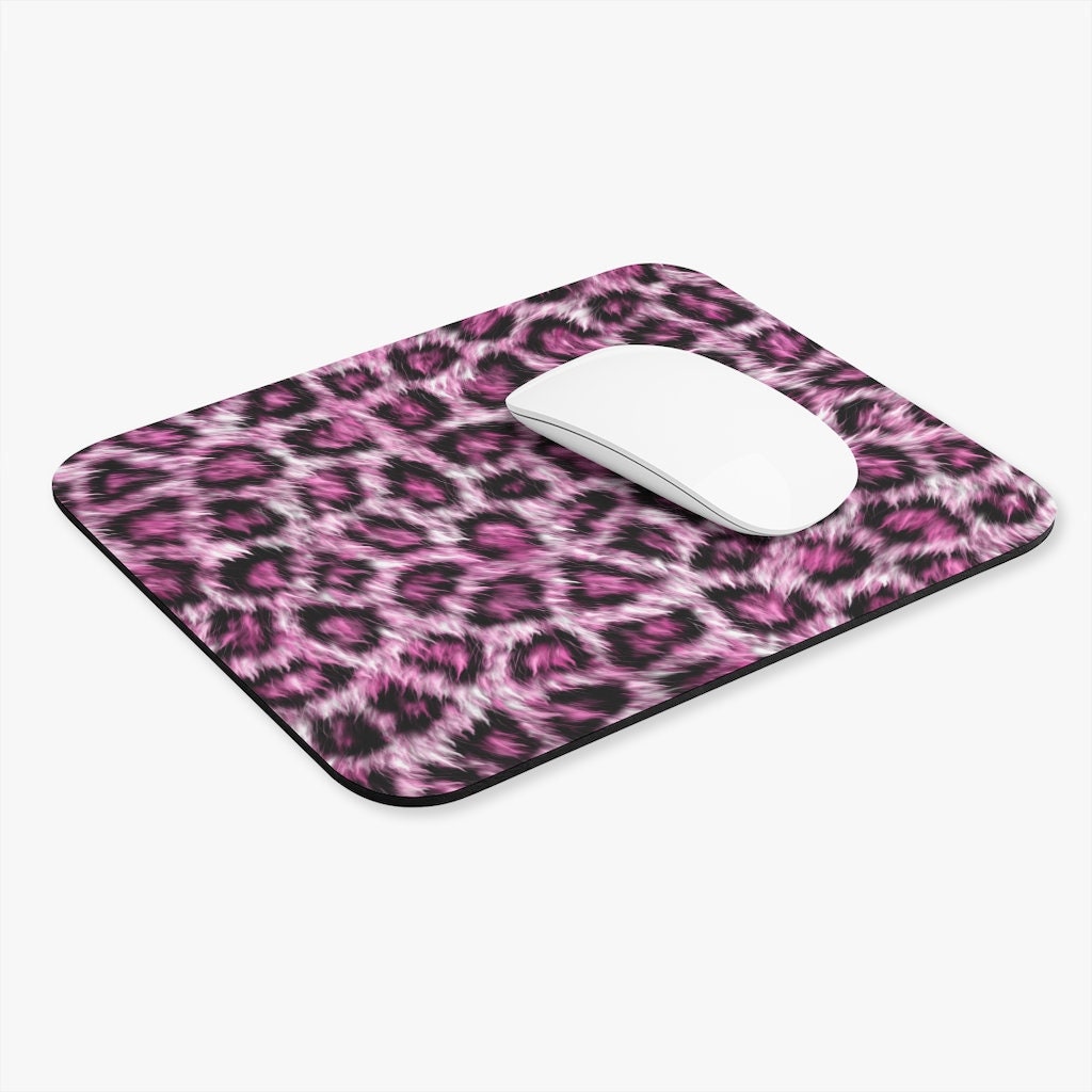 Realistic Leopard Print Faux Fur Mousepad Electronics & Accessories ...