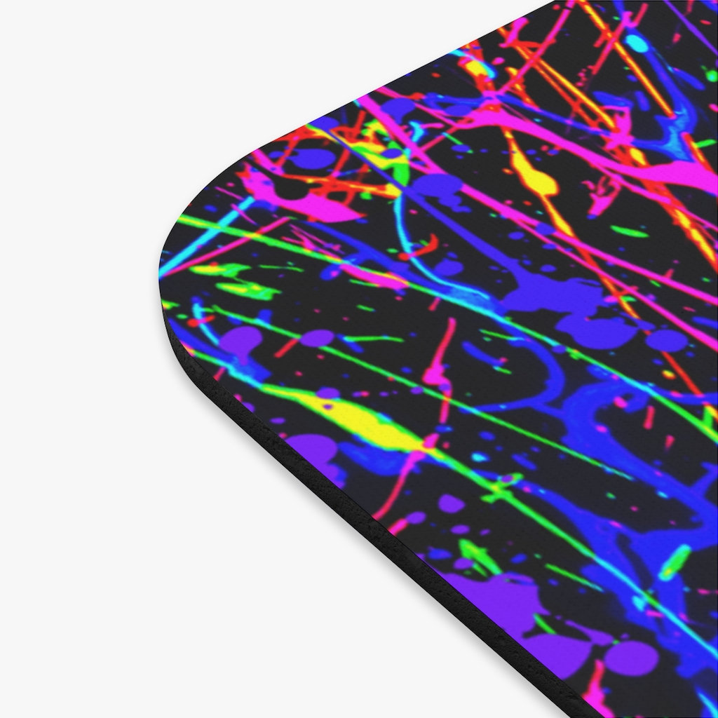 Neon Paint Splatter Mousepad - Etsy
