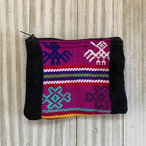 Colorful Small Guatemalan Mayan Bird Zippered Rosary Pouch/coin Purse ...