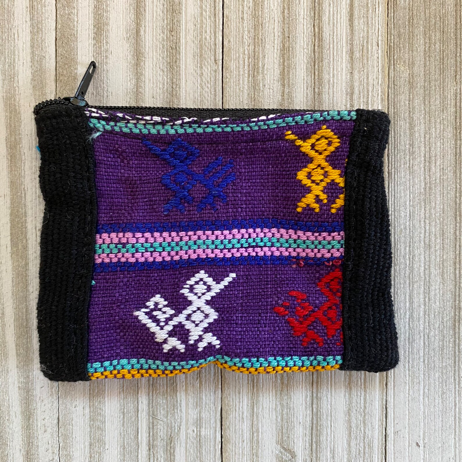 Colorful Small Guatemalan Mayan Bird Zippered Rosary Pouch/coin Purse ...