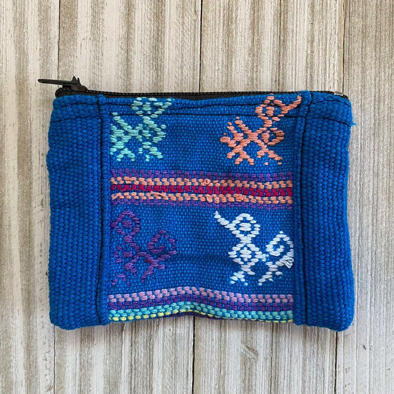 Colorful Small Guatemalan Mayan Bird Zippered Rosary Pouch/coin Purse ...