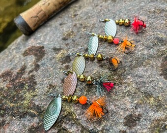 Chinook / Coho Roe Bug Spinner Fishing Lure - Etsy