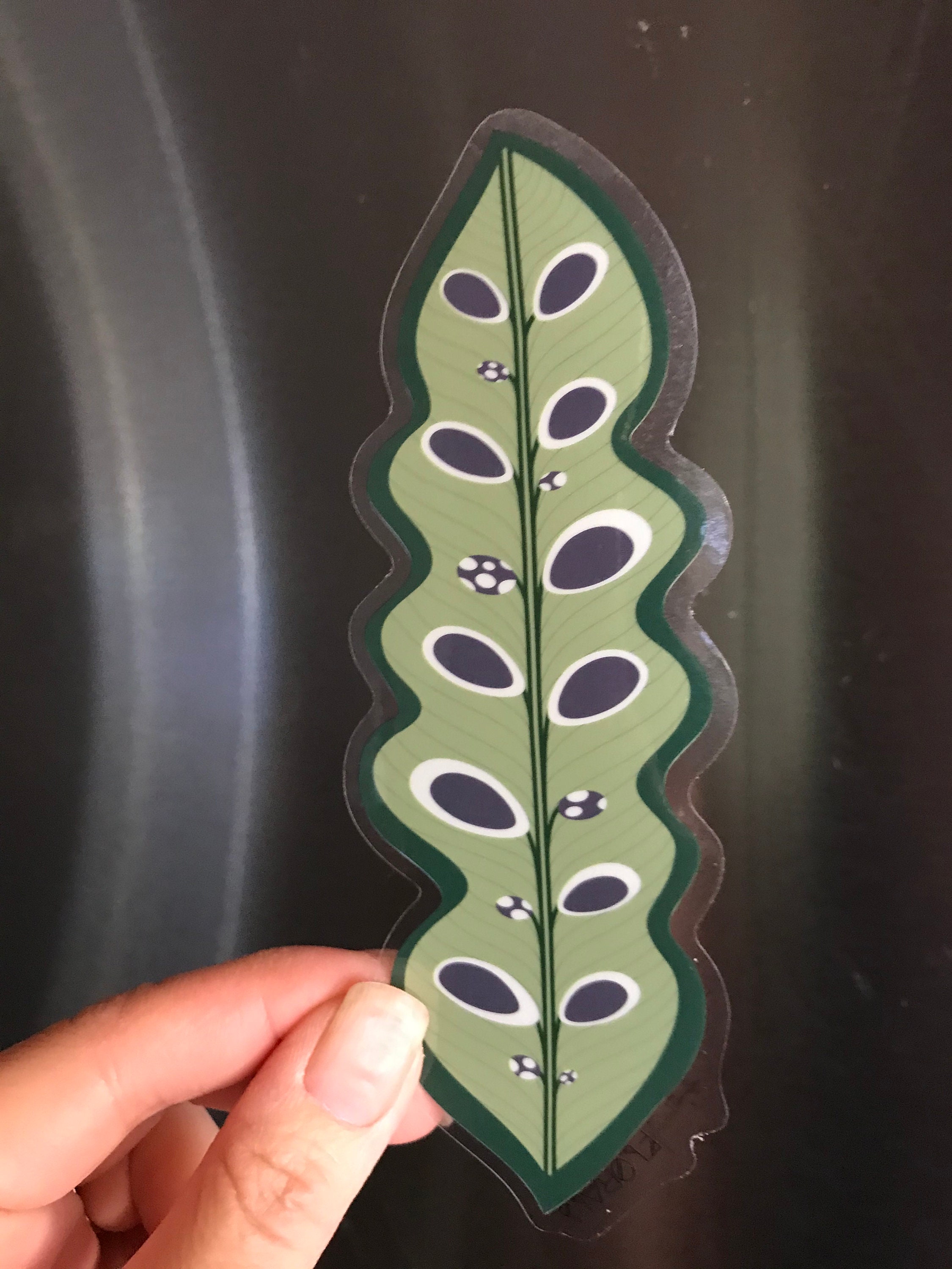 CLEAR VINYL Rattlesnake Calathea Sticker | Etsy