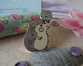Hedgehog Pin - Etsy
