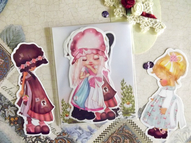 Cute Sticker Collection Lill Dolls 2 Sticker Set Sticker - Etsy