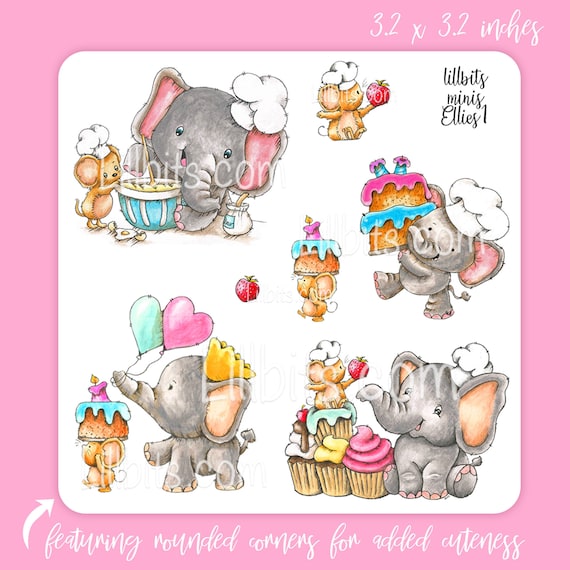 Lillbits Minis Stickers Little Ellie Stickers Cute Sticker | Etsy