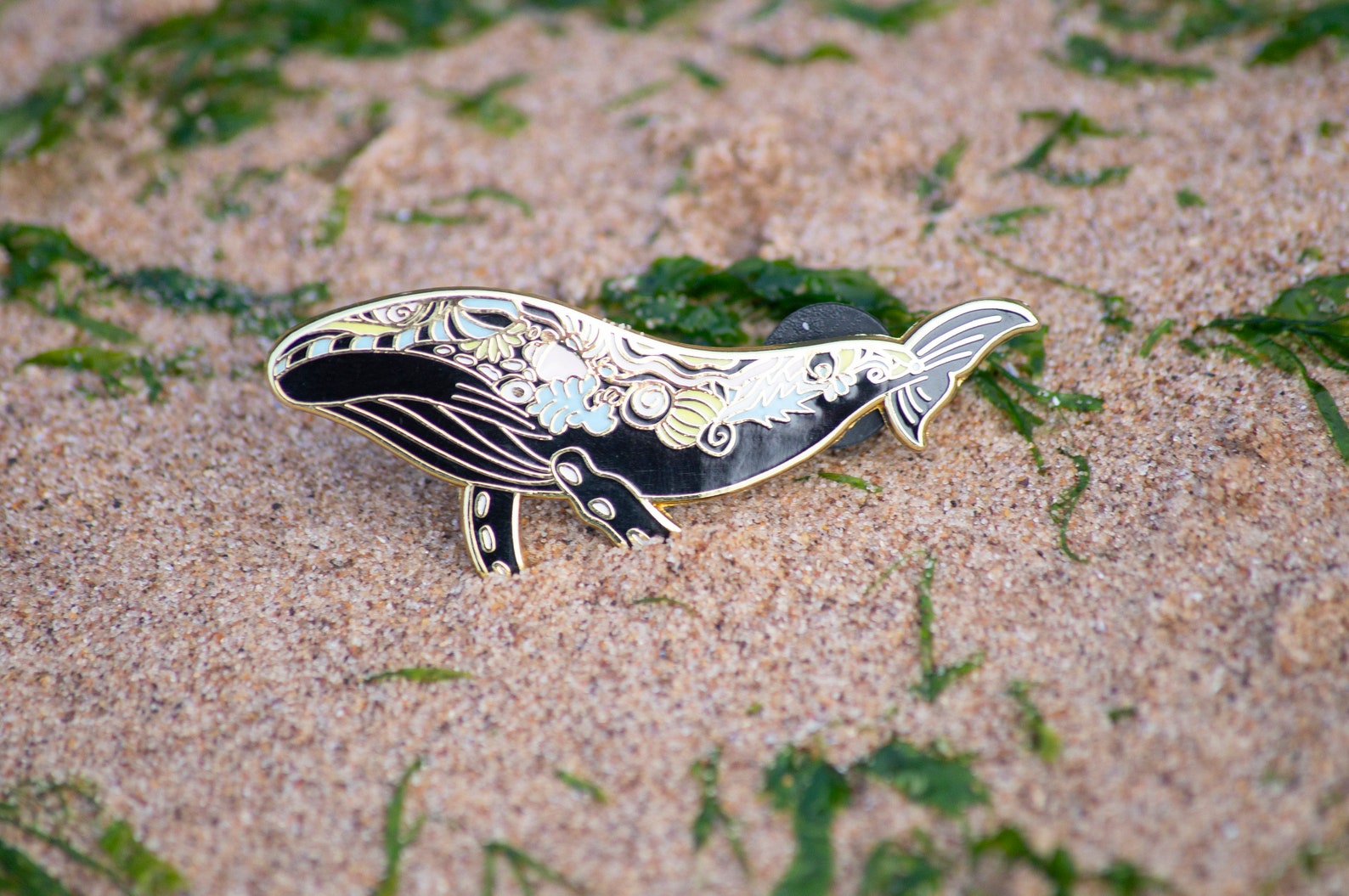 Harmony Whale Enamel Pin Lillbits Whale Pin - Etsy