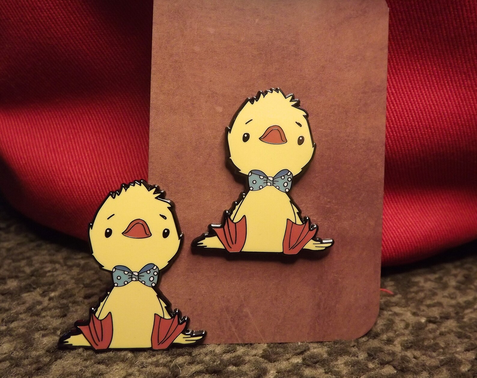 Dickens the Duck Hard Enamel Pin lillbits Creations - Etsy