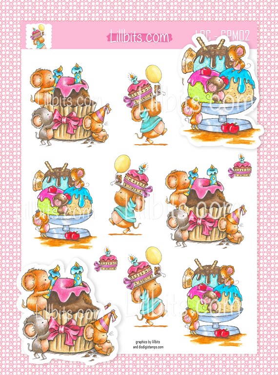 Cute Sticker Sheets Cupcake Moments 2 Planner Stickers | Etsy