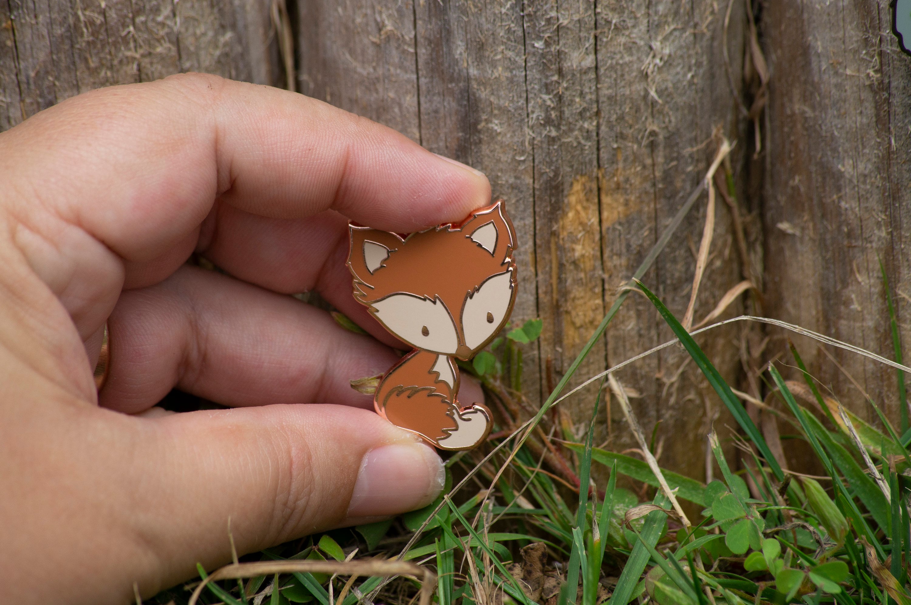 Felix the Fox Enamel Pin Woodland Animals Lillbits - Etsy UK