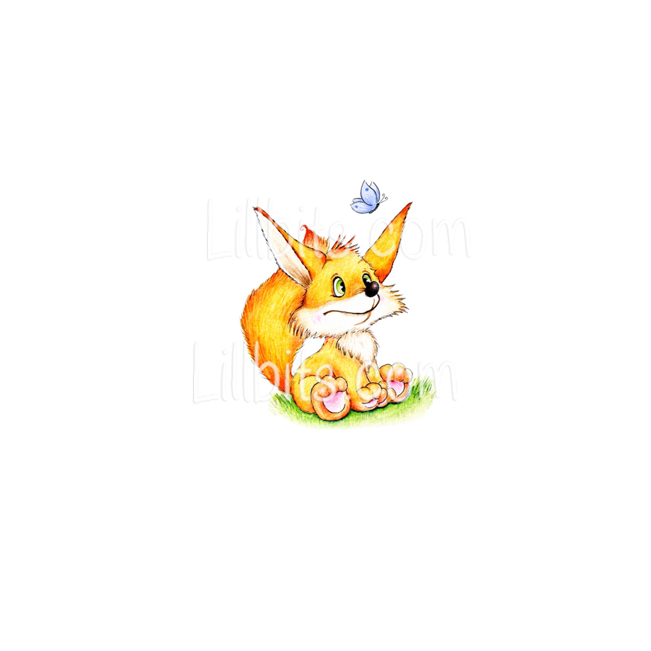 Cute Sticker Sheets Little Fox Stickers Sweet Fox Stickers - Etsy