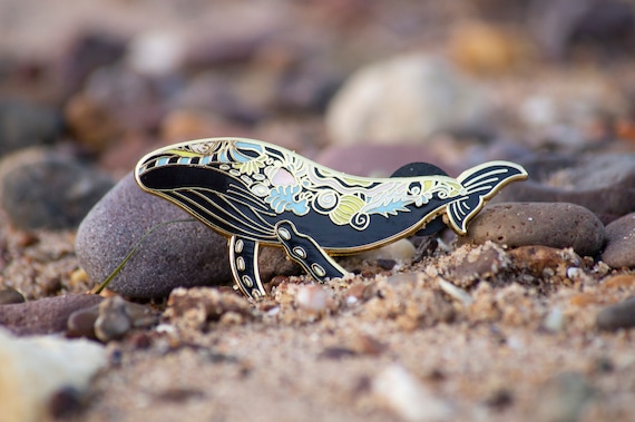 Harmony Whale Enamel Pin Lillbits Whale Pin - Etsy