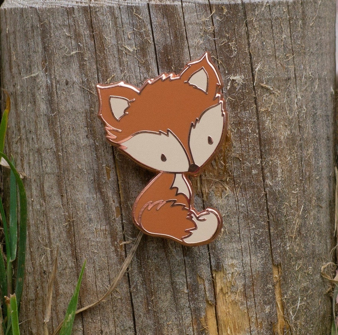 Felix the Fox Enamel Pin Woodland Animals Lillbits - Etsy