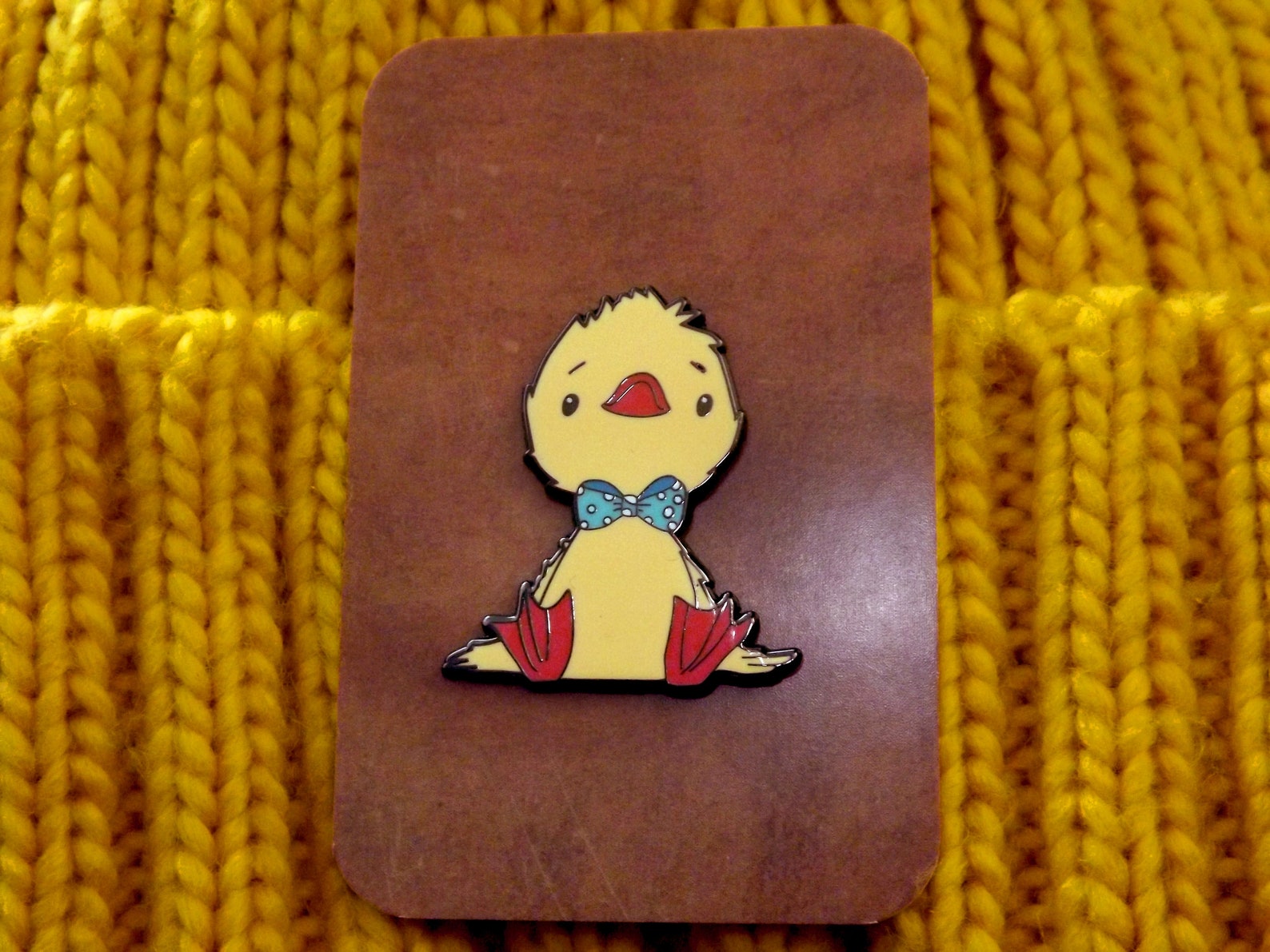 Dickens the Duck Hard Enamel Pin Lillbitscreations | Etsy
