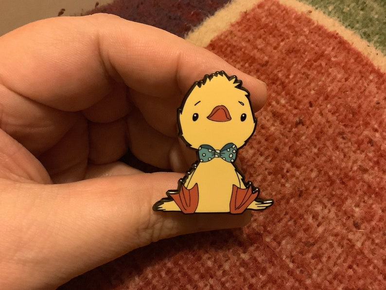 Dickens the Duck Hard Enamel Pin lillbits Creations - Etsy