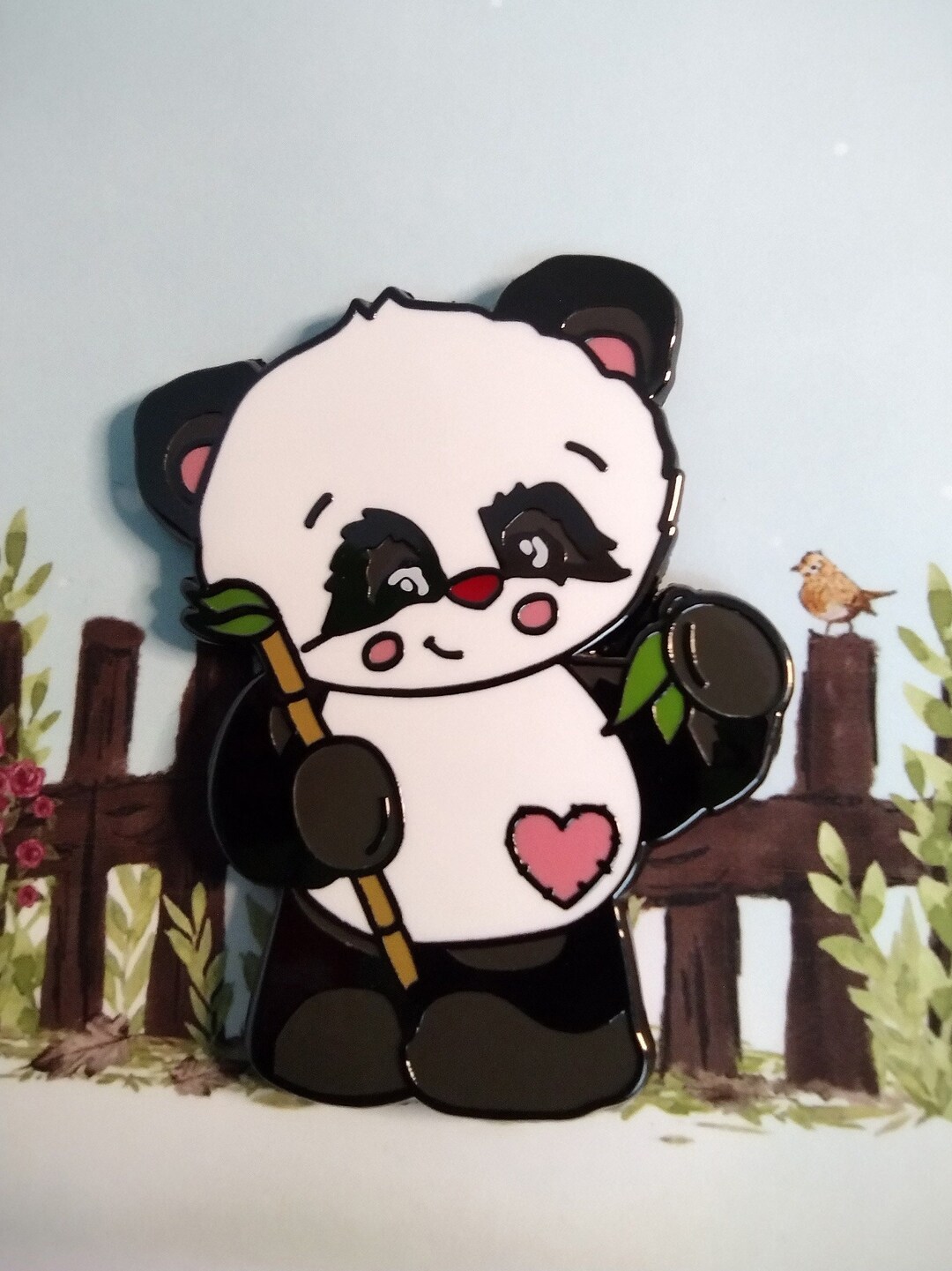 Panda Boo Enamel Pin Lillbits Creations Pandas - Etsy