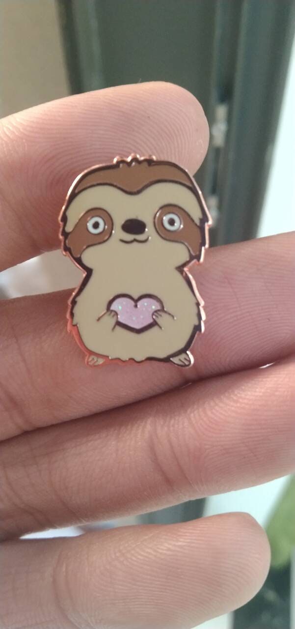 Sammy the Sloth Enamel pin Enamel PIns Sloths Sloth Pin | Etsy