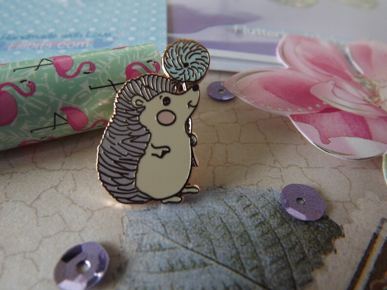 Henry the Hedgehog Cute Hedgehog Enamel Pin - Etsy