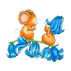 Cute Die Cut Stickers - Blossom Mice Single Stickers - Die Cut Stickers ...