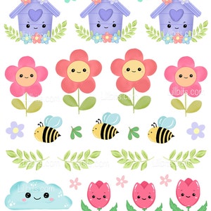 Spring Cuties A6 Sticker Sheet - Lillbits - Planner Stickers - Etsy