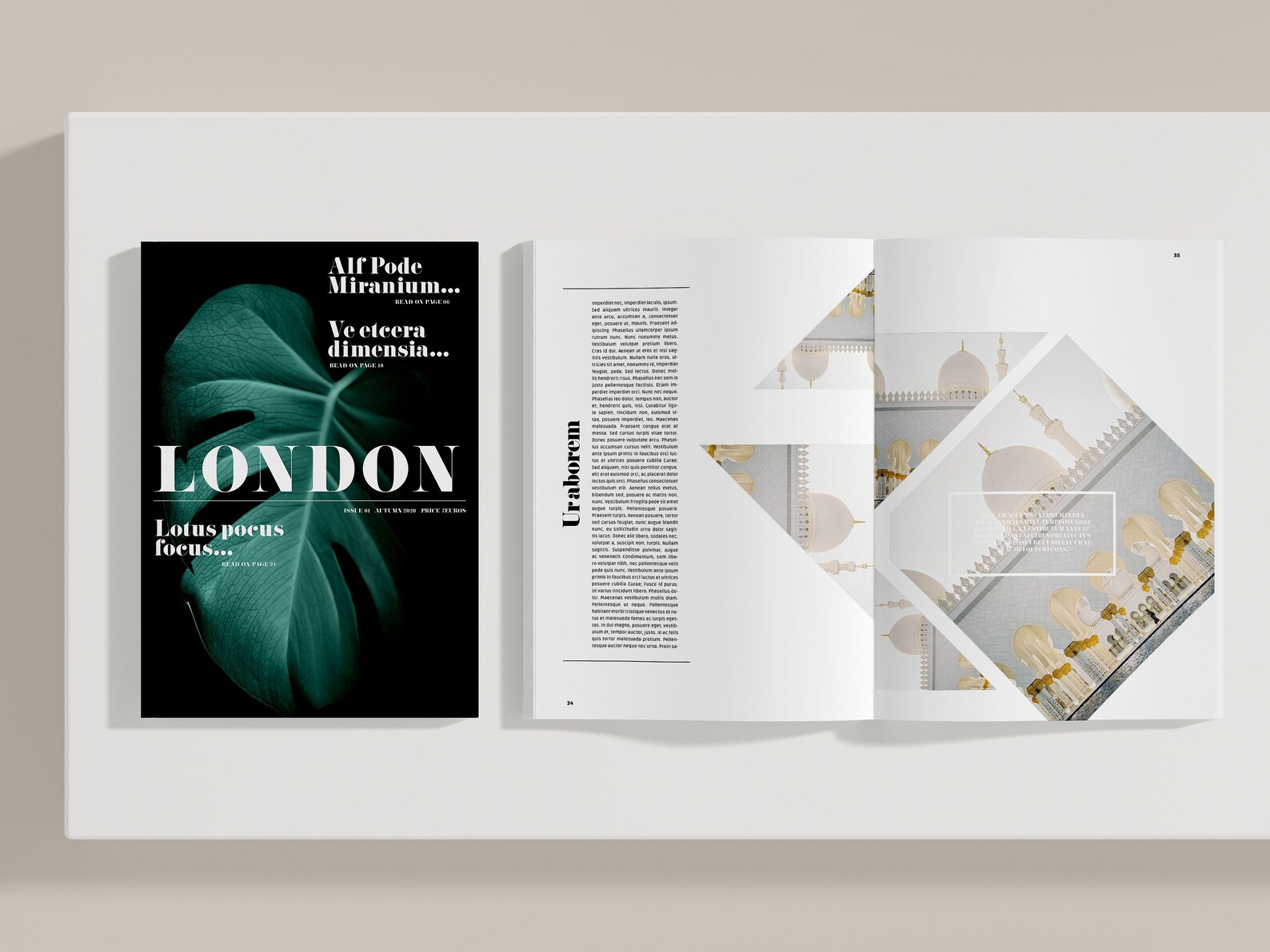 LONDON 40 Pages Magazine Layout | A4 Brochure Layout | Photography ...