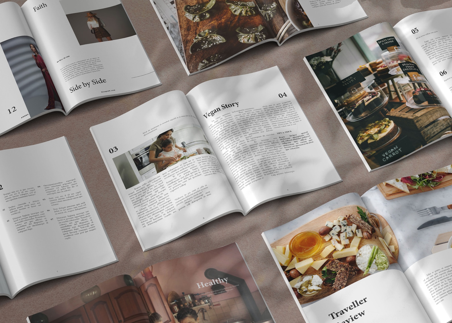 FOODISH 40 Pages Magazine Layout A4 & US Letter Size - Etsy