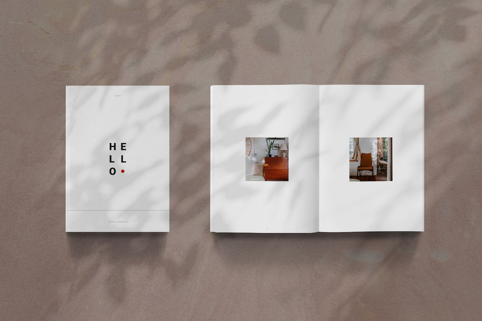 HELLO 40 Pages Magazine Layout | A4 & US Letter Size Brochure Layout ...