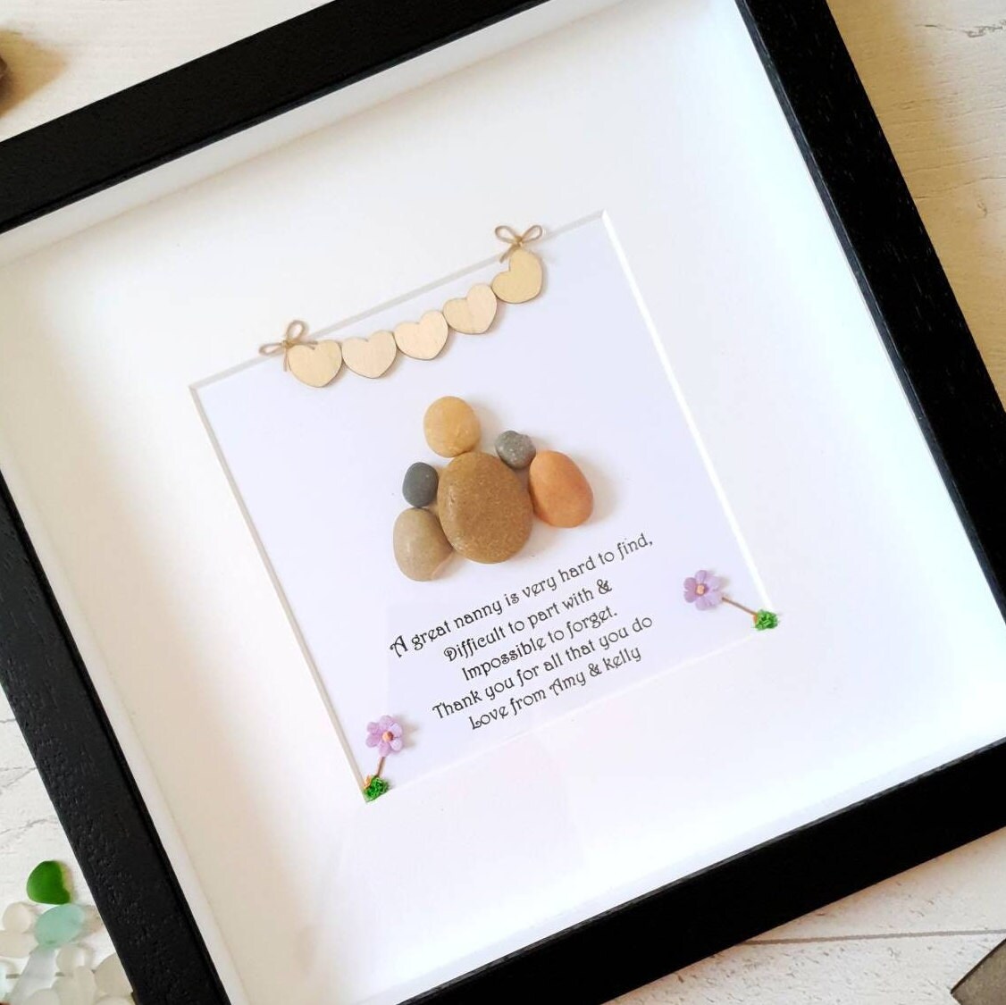 Personalized Nanny Pebble Art Gift - Thank You Keepsake - Etsy