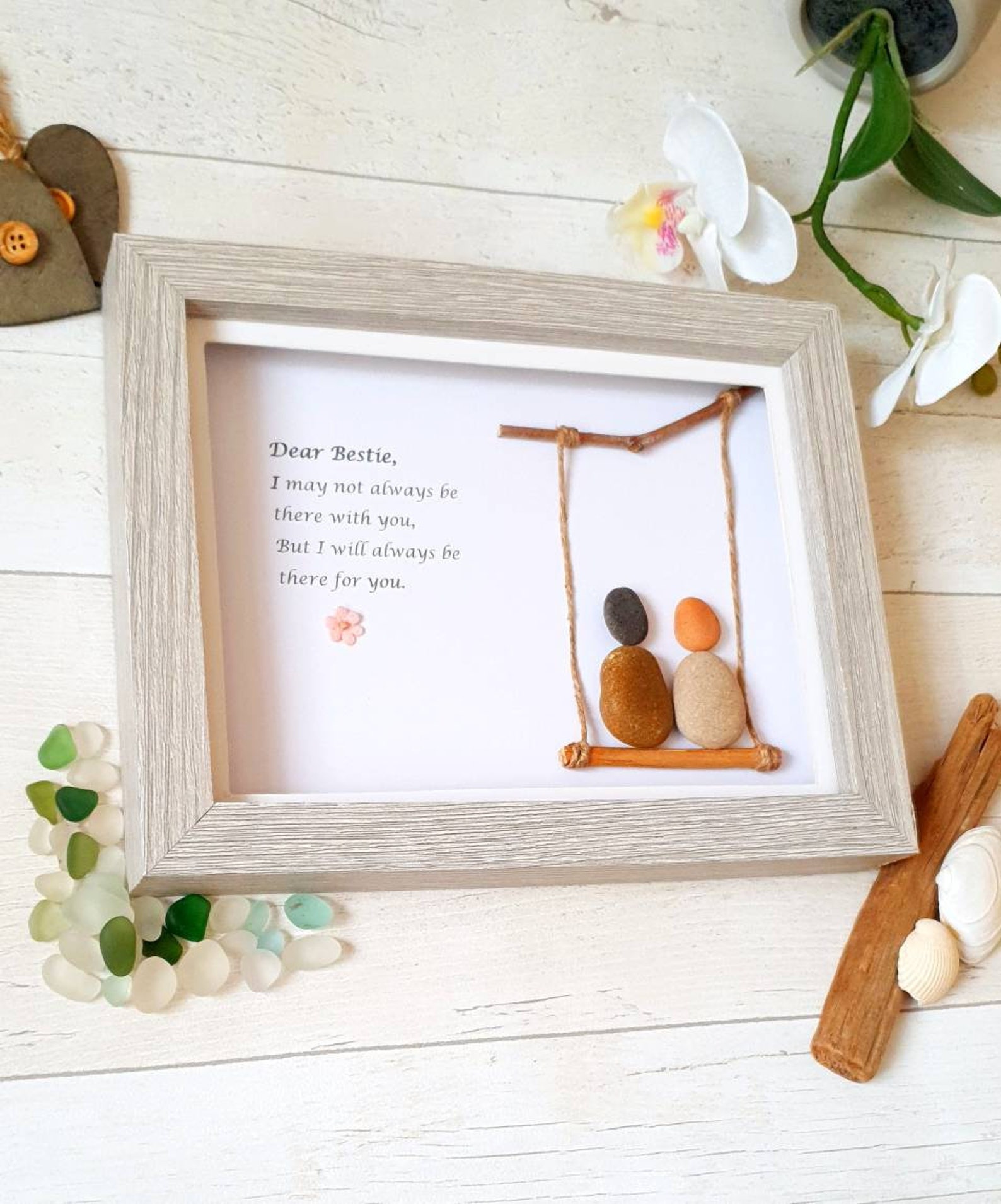 Personalised Best Friend Pebble Artfriendship Pebble Art | Etsy