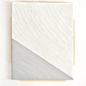 Textured Canvas Wall Art, Textured Abstract Gray Wall Art, Minimalistic ...