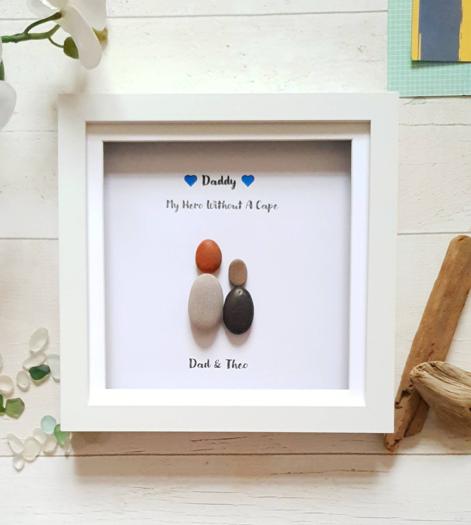 Dad Gift Fathers Day Pebble Art Unique Gift for Dad Dad - Etsy