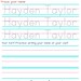 PERSONALIZED I Can Write My Name Worksheet - Etsy