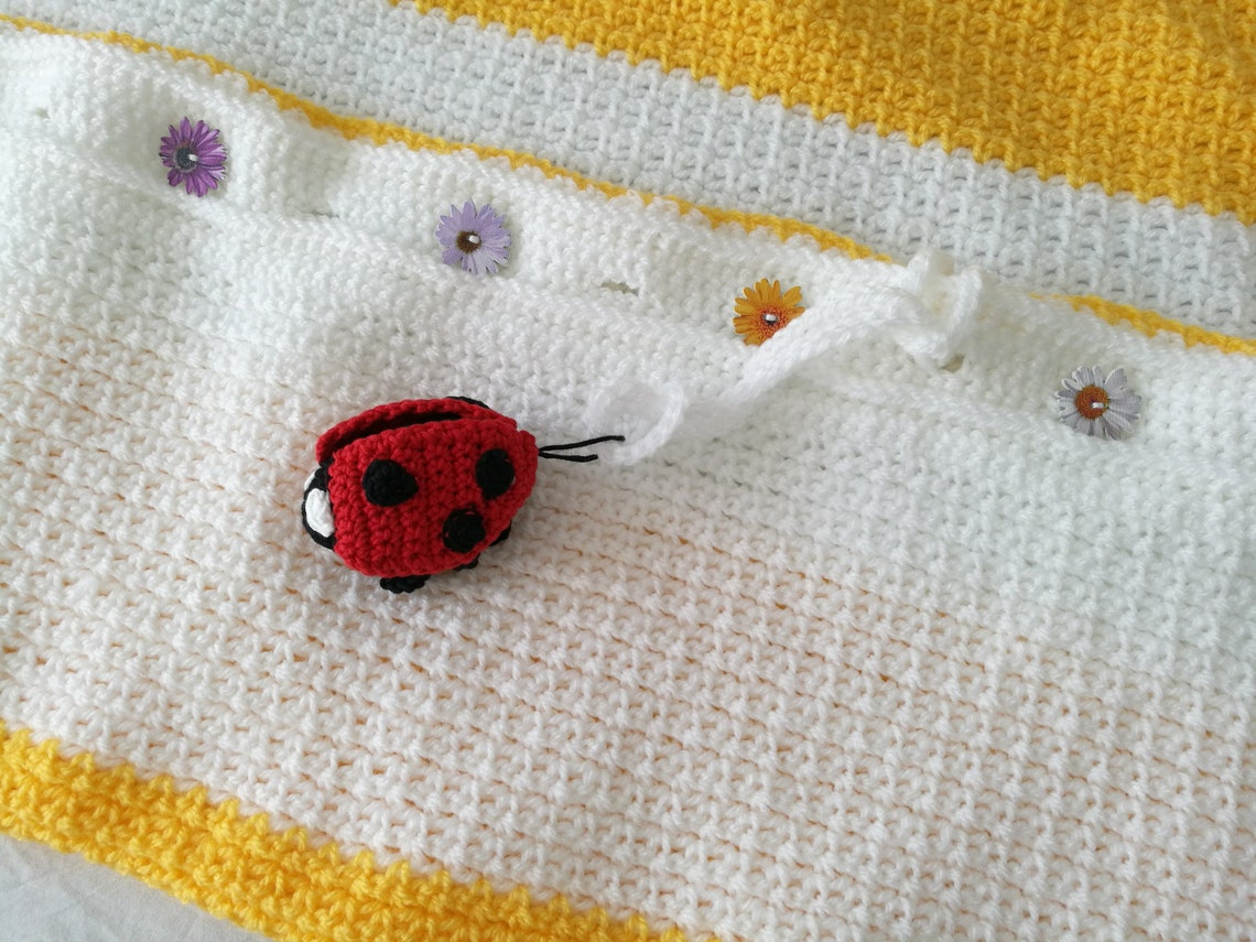 Crochet Pattern for Baby Blanket Reversible With Optional | Etsy