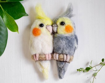 Felted Cockatiel - Etsy